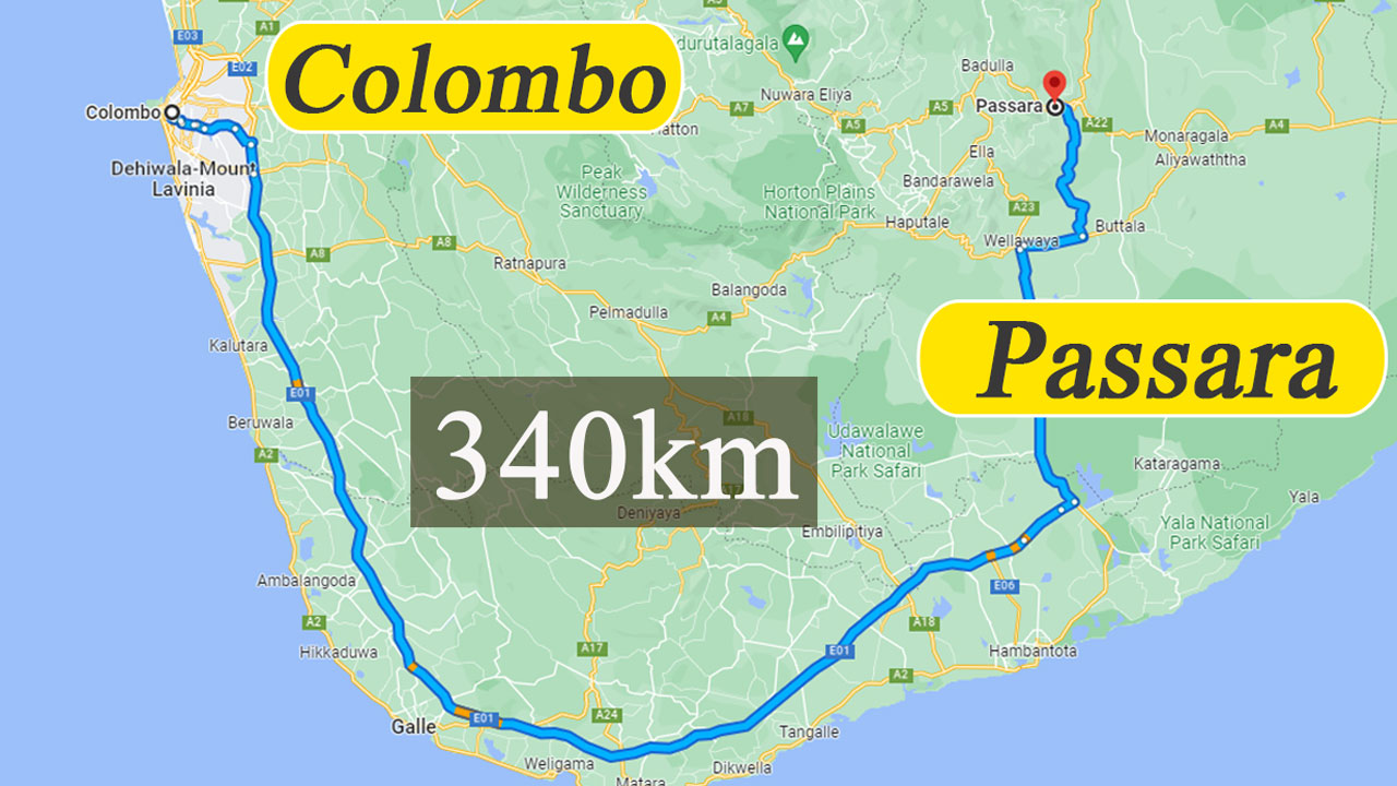 Passara to Colombo Highway Bus Schedule