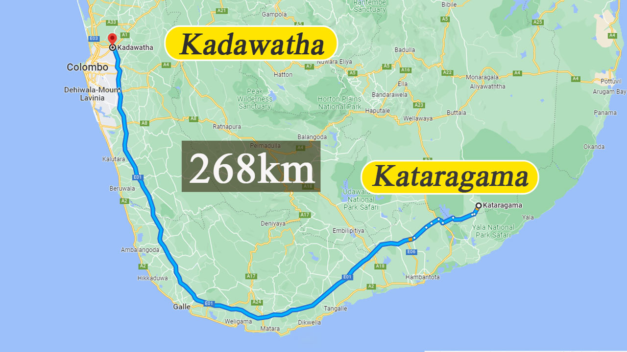 Kadawatha to Kataragama Highway Bus Timetable - Bus Timetable